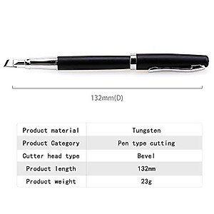 KELUSHI Fiber Optical Cleave Scribe Tool Fiber Optic Cleaving Tool Pen-type Carbide Fiber Scribe(black)