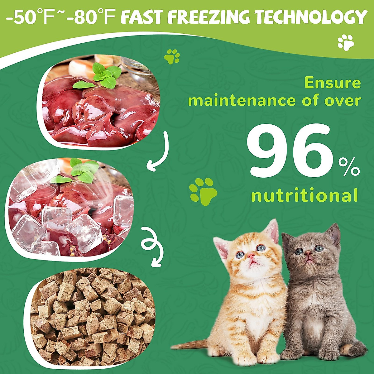 PAWUP Freeze Dried Chicken Liver Pet Treats, High Protein Freeze-Dried Pet Food for Dogs, Cats, Fresh Ingredient Snacks, 4.6 oz, Rawhide Free&Grain Free