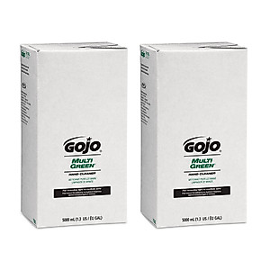 GOJO MULTI GREEN Hand Cleaner Gel, Citrus Scent, 5000 mL Multi-Purpose Hand Cleaner Refill PRO TDX Dispenser (Pack of 2) - 7565-02