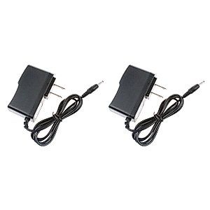 NOYITO AC to DC 4.5V 1A 1000mA Adapter Converter AC120V 100-240V to 4.5V Power Supply DC Interface 3.5 x1.35mm Wire Length 4.9 ft (Pack of 2)