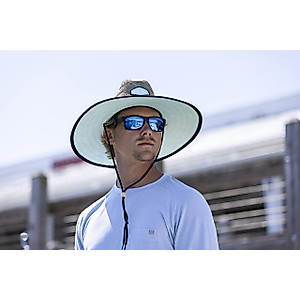 HUK Men's Standard Waypoint Long Sleeve Performance T-Shirt +50 UPF, Silver Blue, Small