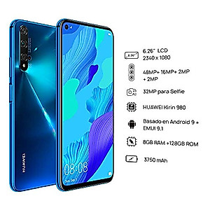 Huawei Nova 5T YAL-L21 128GB 6GB RAM International Version - Crush Blue