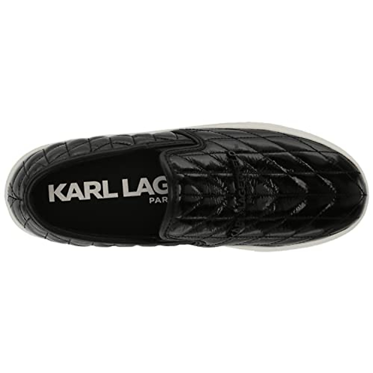 Karl Lagerfeld Paris Women's Katie Sneaker, Black, 8