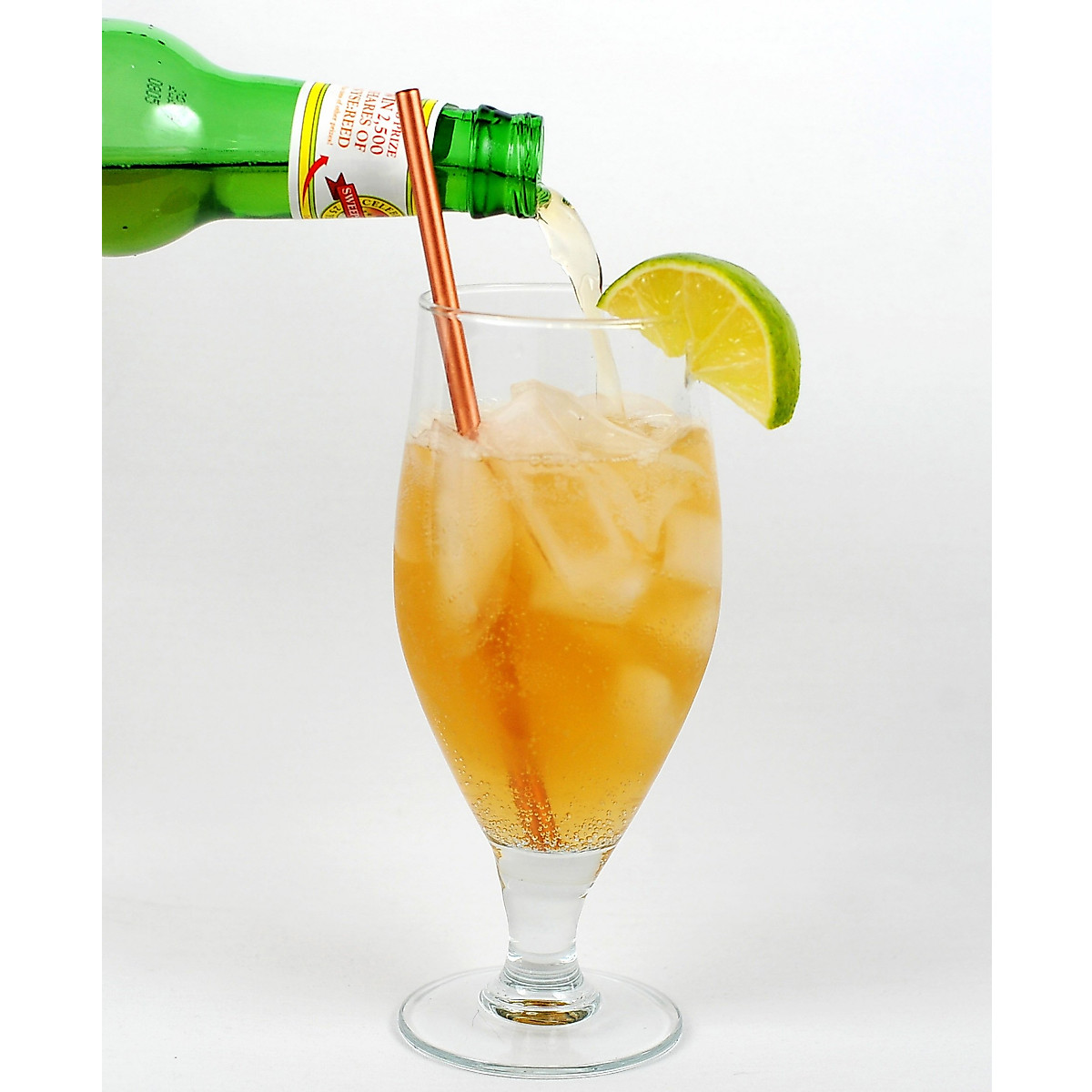 Copper straws - 100% copper drinking straws set of 4 - standard size 6.7" (17 cm) - Best size for your Moscow Mule copper mug - pure premium copper with food safe lacquer to keep the shine.