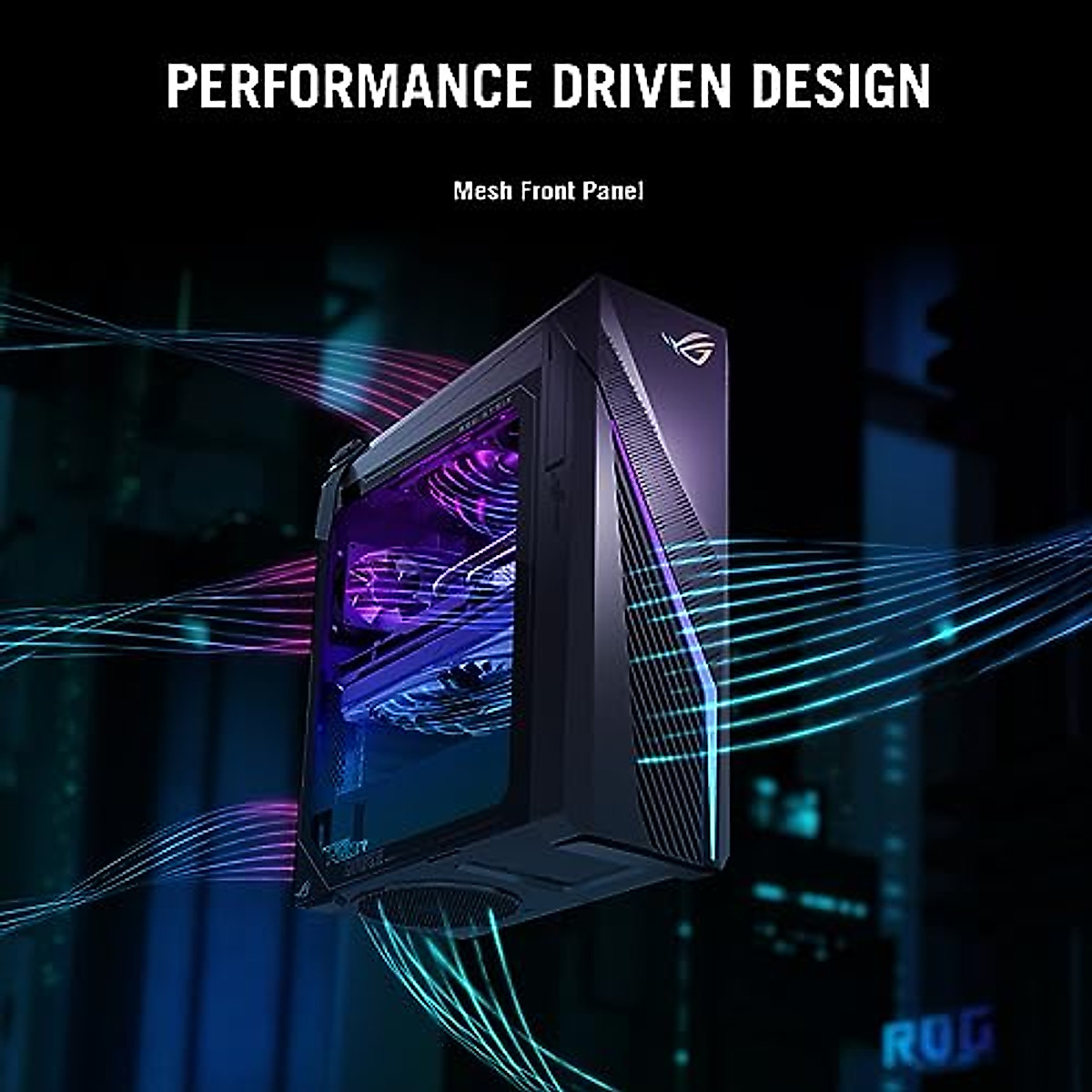 ASUS ROG G16CH (2023) Gaming Desktop PC, 13th Gen Intel® Core™ i7-13700F, NVIDIA® GeForce® RTX 4070, 1TB NVMe™ PCIe® SSD, 16GB DDR4 RAM, Windows 11, G16CH-DB774,Grey