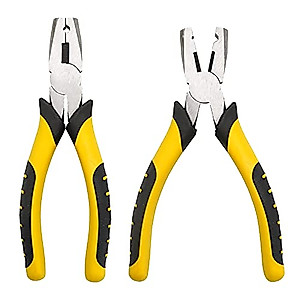 PAULOZYN 600PCS Wire Cage Clips and Wire Cage Pliers Kits, Pet Poultry Chicken Rabbit Bird Cage Building Installation Wire Cage Fasten Clips Buckle Pliers ​Tools