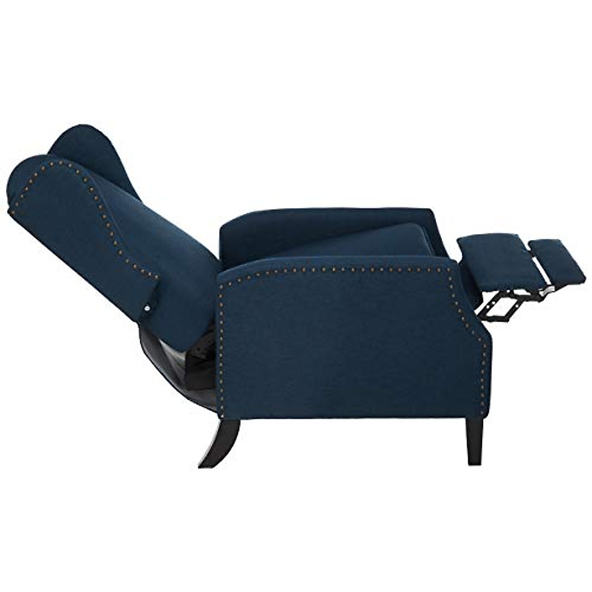 Christopher Knight Home Wescott Weyland Wingback Traditional Fabric Recliner (Navy Blue)