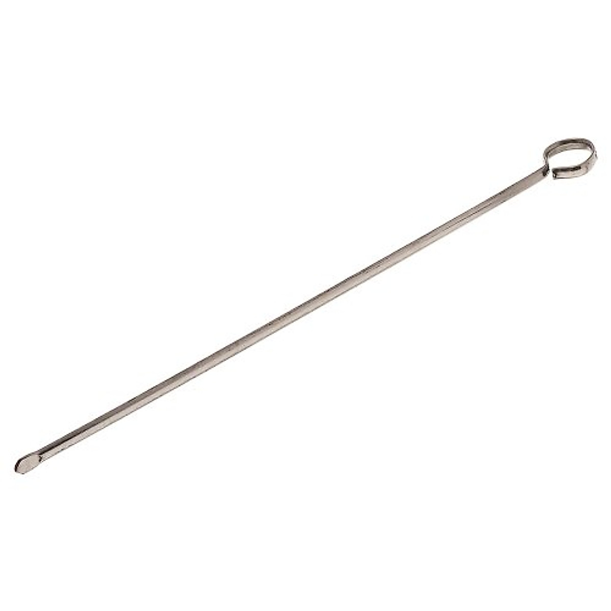 NEW, 8-Inch Long Stainless Steel Skewers, Barbecue Skewers, BBQ Skewers, Ring-Tip Handle, 1-Dozen Product Name