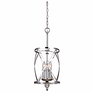 Canarm ICH172B03CH10 Vanessa 3-Light Chandelier, Chrome
