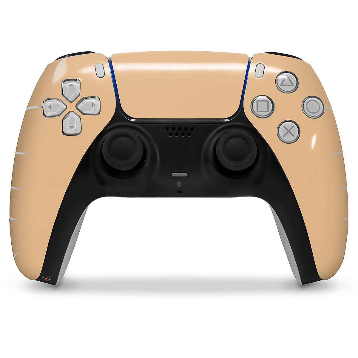 WraptorSkinz Skin Wrap compatible with Sony PS5 DualSense Controller Solids Collection Peach (CONTROLLER NOT INCLUDED)
