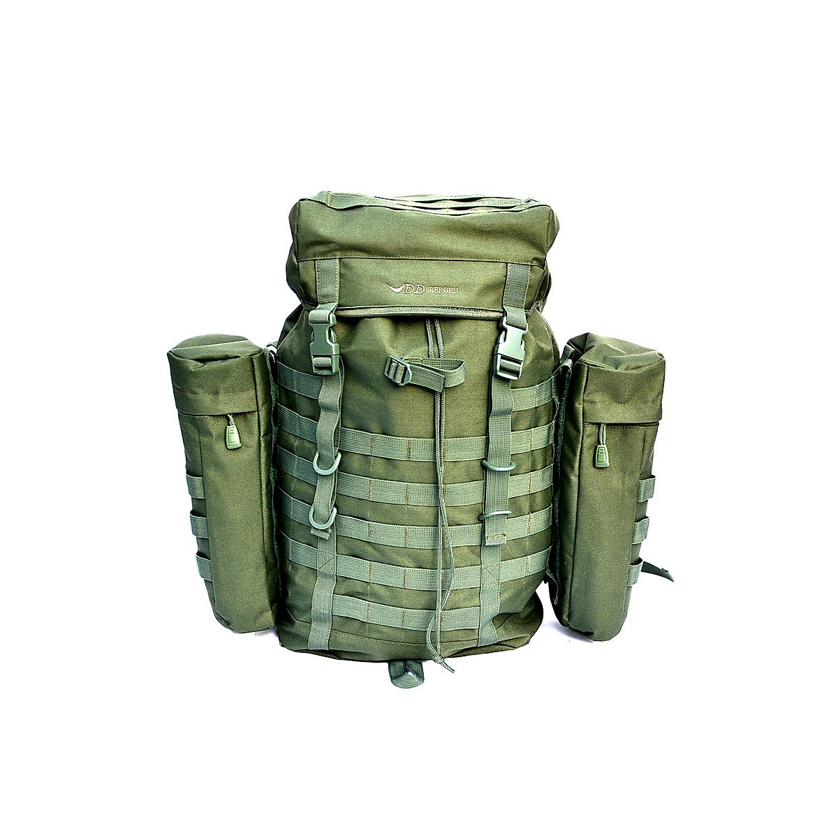 DD HAMMOCKS Bergen Rucksack - Olive Green: Hiking Backpack 55L MOLLE Compatible With Detachable Tactical Compartments For Backpacking Travel Expedition