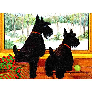 CafePress A Scotty Dog Christmas Mug Ceramic Coffee Mug, Tea Cup 11 oz