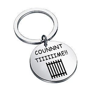 CHOORO Correctional Officer Gift Counting Time Keychain Prison Officer Gift Correctional Officer Jewelry Prison Guard Jewelry (Counting Time Keychain)