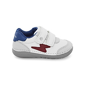 Stride Rite Boy's SM Kennedy Athletic Sneaker, White Multi, 6 Wide Toddler