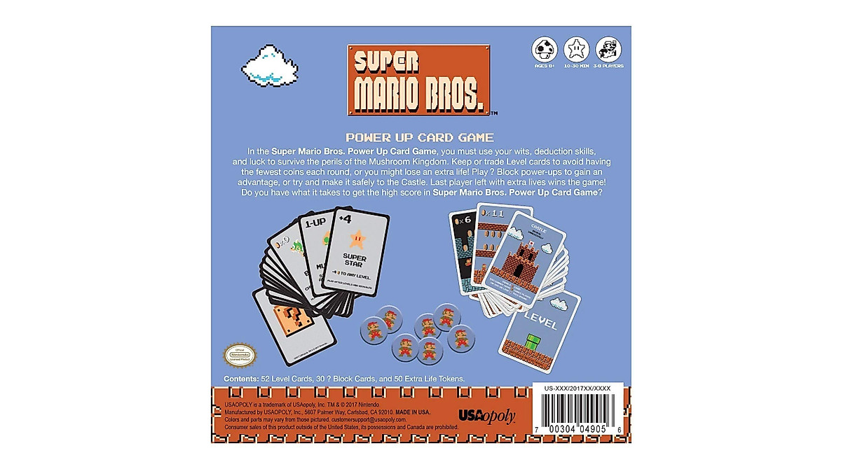 Super Mario Bros Card Game - Fast Fun for All Ages