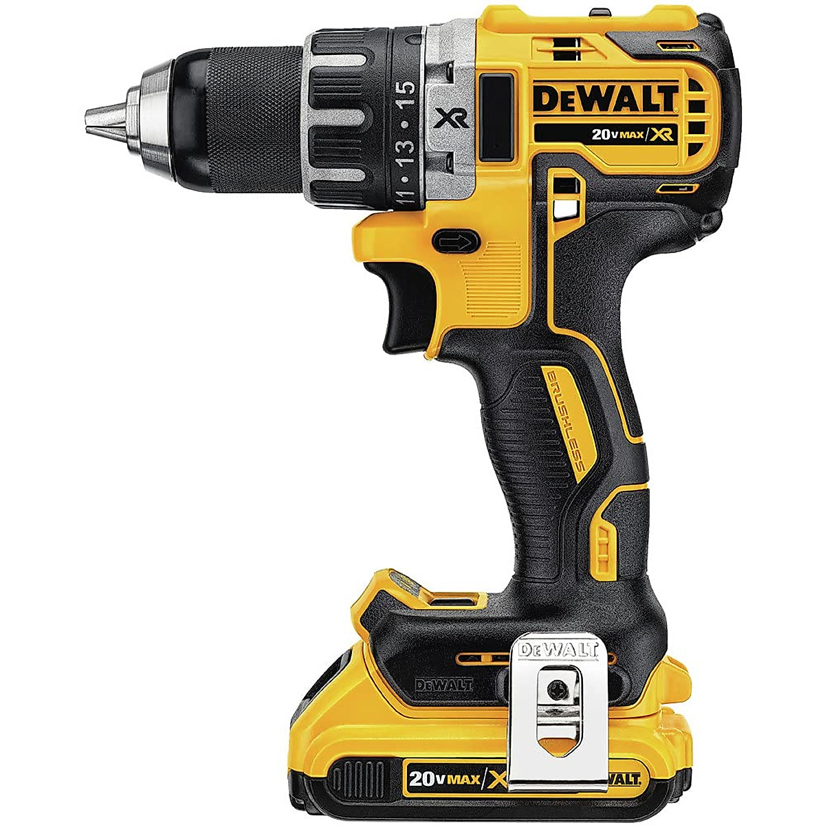 DEWALT 20V MAX Cordless Drill and Impact Driver, Power Tool Combo Kit with 2 Batteries and Charger, Brushless (DCK283D2)