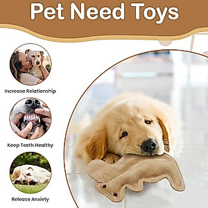 SPOT Dura-Fused Leather Squirrel - Dog Toy with Squeaker, Made With Real Leather and Jute Fabric, Interactive Toy for Aggressive Chewers, Durable Squeaky Toy for Dogs and Puppies, Small - 8in