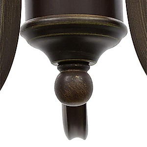 Hampton Bay Somerset 3-Light Bronze Chandelier with Bell Shaped Frosted Glass Shades