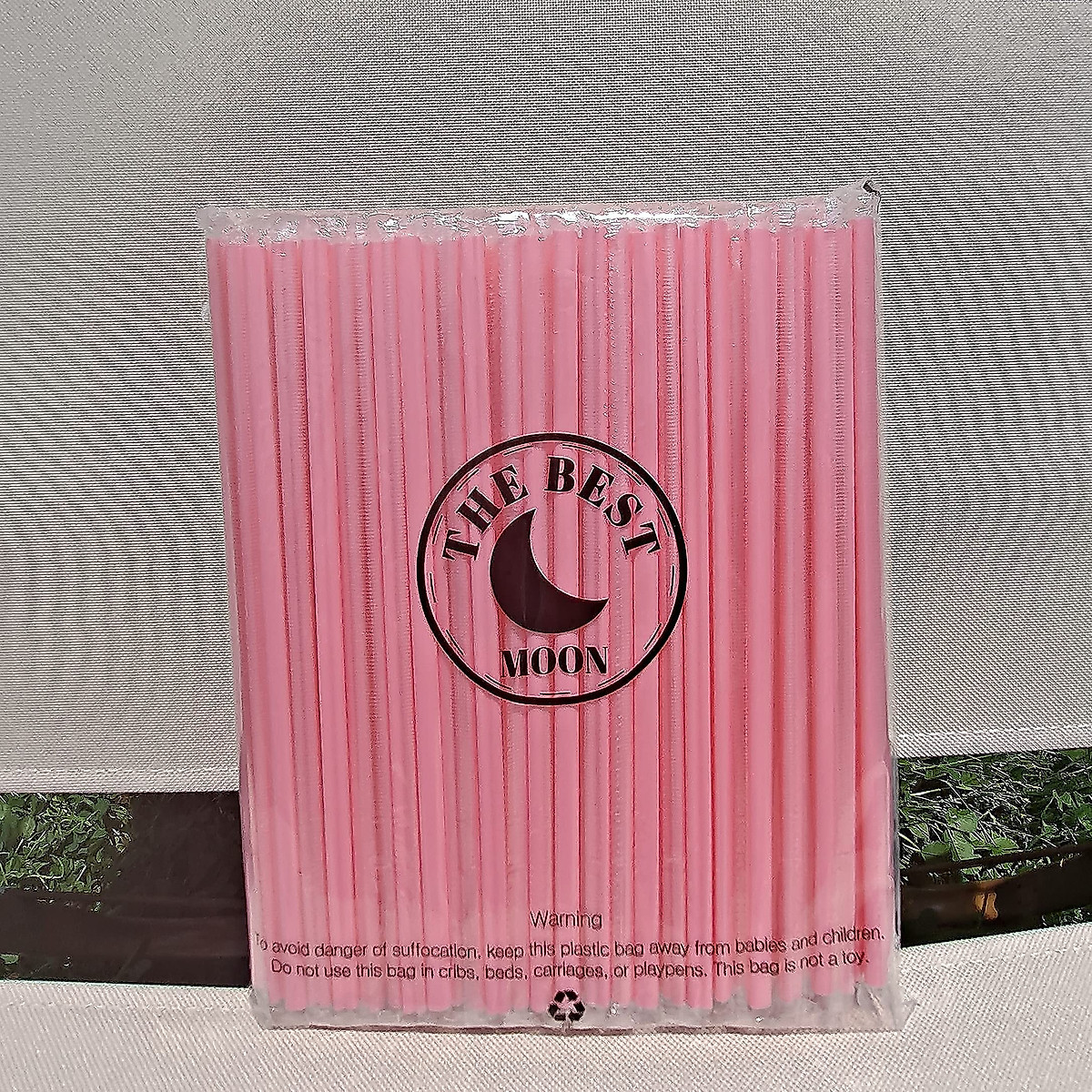 The best MOON 100pcs Heart Shaped Pink Straws Disposable Drinking Cute Straw Individually Wrapped Pink Plastic Straw Valentines day Cocktail Birthday Party Bridal Shower Wedding Supplies