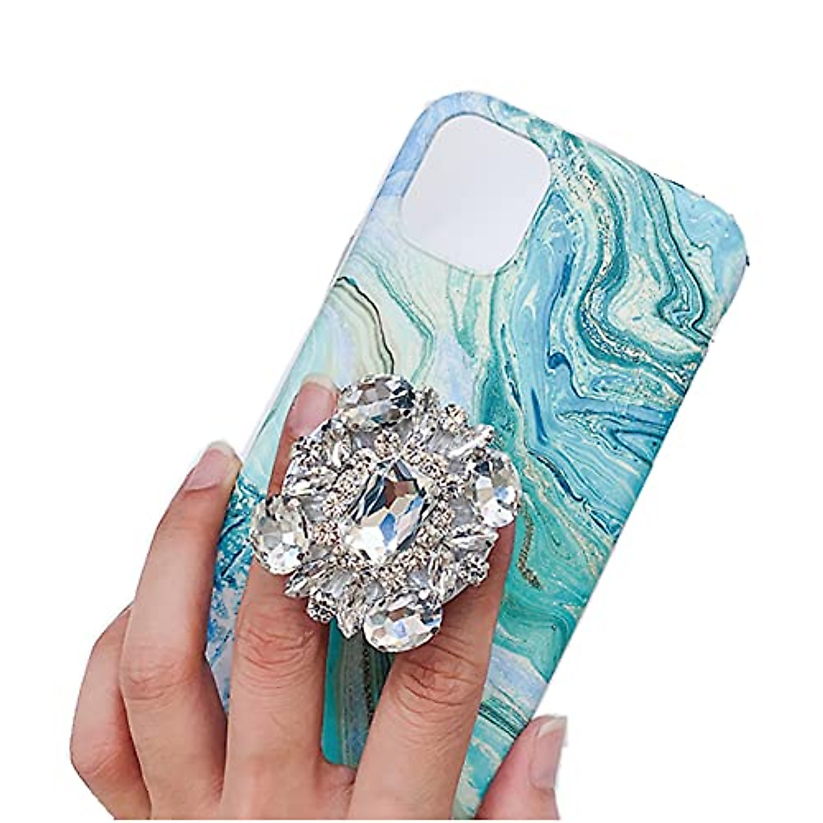 Bzybel Big Crystal Rhinestones Cell Phone Ring Holder Electronics Ring Holder Stand Finger Ring Kickstand Compatible Various Mobile Phones or Phone case Electronic Accessories