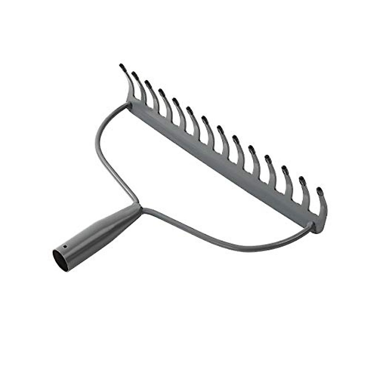 HOSKO 5FT Bow Rake，60 inches L Handle x 13.5 inches W Head Metal Bow Rake with Heavy Duty Construction for Gardening, Land Management, Yard Work, Farming and Outdoor