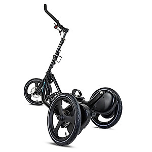 ME-MOVER Speed - Step Machine on Wheels, Low Impact Trainer, Cross Step Trainer for Outdoor Exercise, Elliptical Tricycle (Onyx Black)