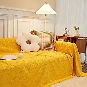 AIVIA Couch Cover Sheet Blanket, Oversized Couch Covers for 3 Cushion Sofa, Extra Large Furniture Decoration Covers Sofa Throws Sofa Slipcovers, L-Shape U-Shaped Sectional Protector for Cats Dogs