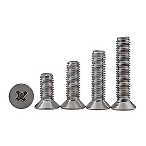 MUMUJJ Countersunk Machine Screws, Flat Head Phillips Machine Screws and Hex Nuts Kit for Laptop Notebook Computer Replacement Screws Kit