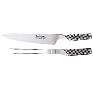 Global G-313, Classic 2pc Carving Set, Stainless Steel