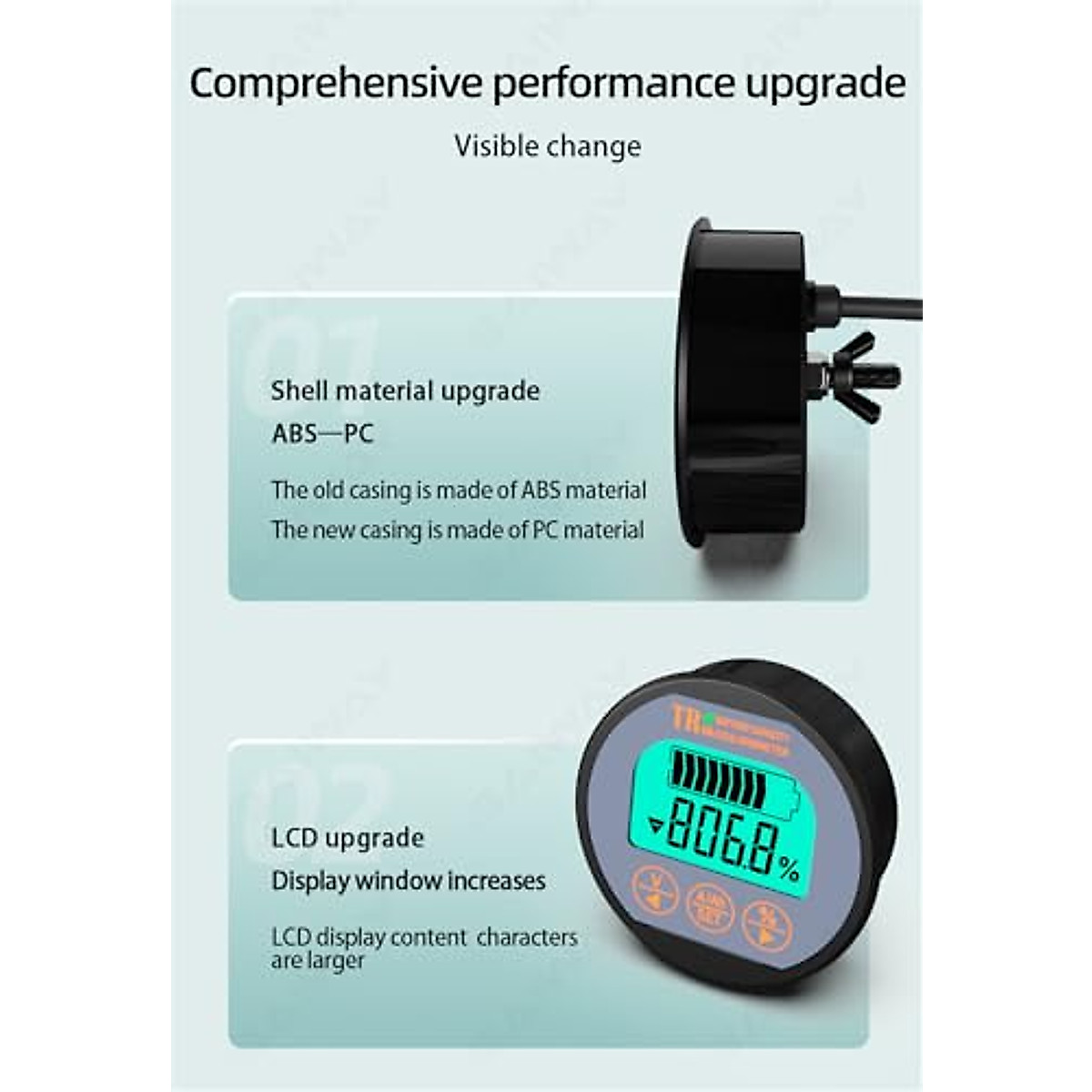 AiLi Voltmeter Ammeter Voltage Current Meter Voltmeter Ammeter 100V 350A Caravan RV Motorhome 999 AH