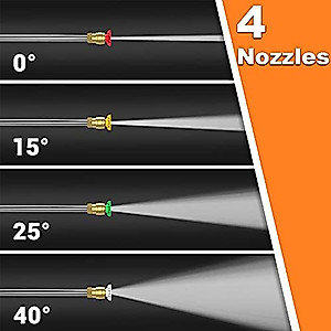 mrliance Electric Pressure Washer 1600W 1.9GPM High Pressure Power Washer Car Washer with Hose Reel, 4 Adjustable Nozzles, Soap Bottle (Sliver)