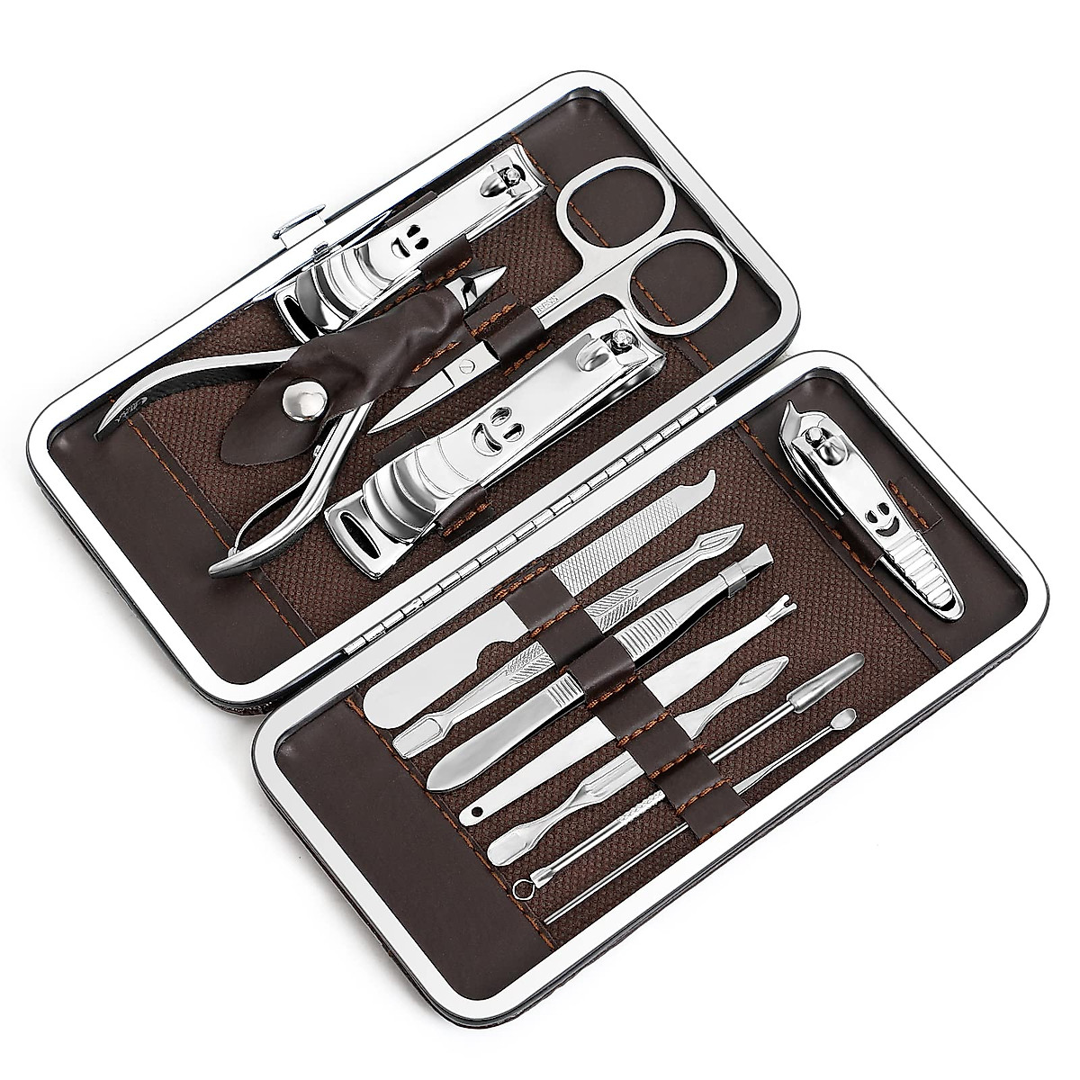 Corewill Nail Clippers Kit, Personal Manicure and Pedicure Set for Travel and Grooming 12 in 1