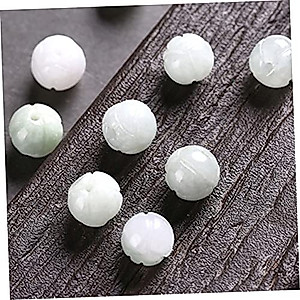 SEWACC 10pcs Beads for Jewelry Beads in Bulk Circle Beads Gemstone Loose Beads Acrylic Round Loose Beads Beads for Bracelets Crafting Supplies Suite Set Craft DIY Beads Loose Beads Colored Beads