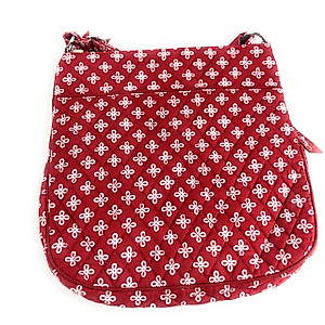 Vera Bradley Womens Triple Zip Hipster Red/White Mini Concerto One Size