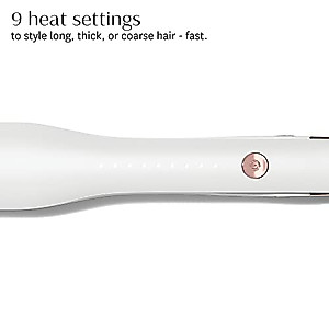 T3 Lucea 1.5” Professional Flat Iron with Wider Plates for Smooth, Frizz-Free Results on Long, Thick or Coarse Hair, Custom Blend Ceramic Straightening & Styling Iron with 9 Adjustable Heat Settings