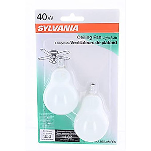 Syl Ceiling Fan Bulb 40w Size 2ct Syl Ceiling Fan Bulb 40w Wht 2ct