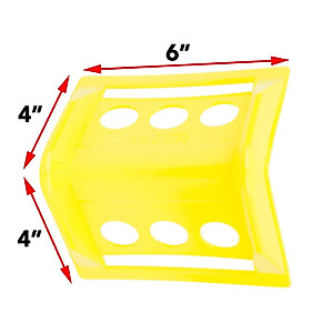 Mytee Products Flatbed Edge Protectors Kit - 20 Pack Yellow Plastic Corner Protectors (4" x 6") & 20 Pack Blue Plastic Corner Protectors (4" x 10") with Carrying Bag