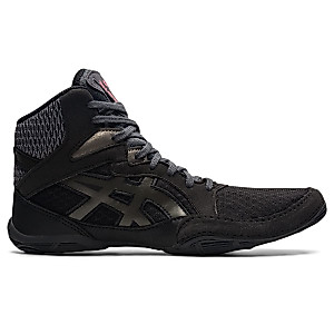 ASICS Kid's Snapdown 3 Grade School Wrestling Shoes, 3, BLACK/GUNMETAL