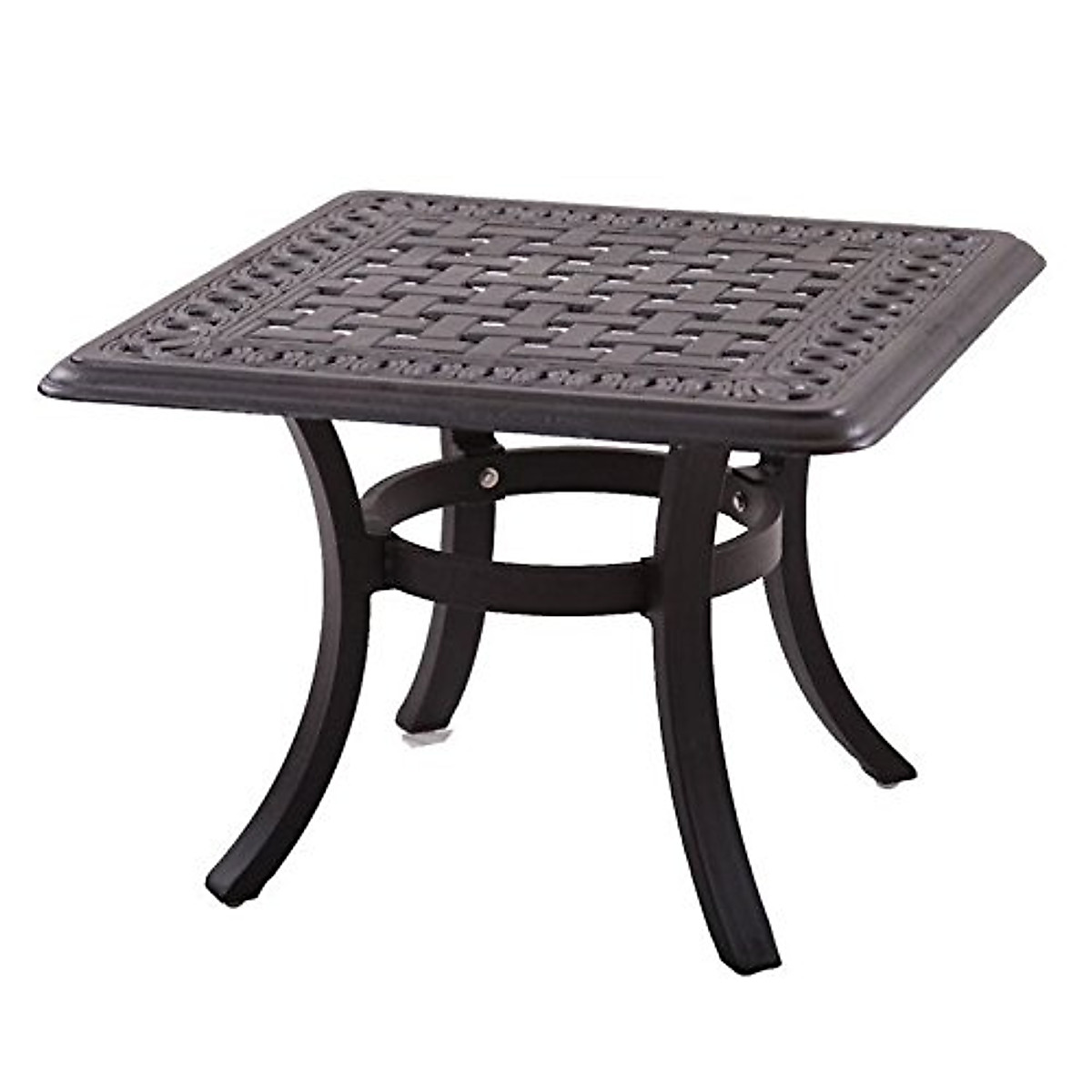 Darlee Series 88 24" Square Patio End Table in Antique Bronze