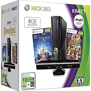 Kinect Holiday Bundle 2012 - 4GB Xbox 360 And Disneyland Adventures