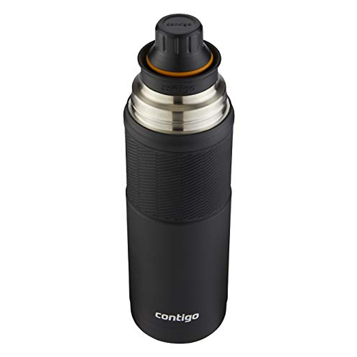 Contigo Thermal Bottle Thermalock Travel Mug, Stainless Steel Thermal Mug, Vacuum Flask, Leakproof, Coffee Mug with BPA Easy-Clean Lid, Matte Black, 740 ml