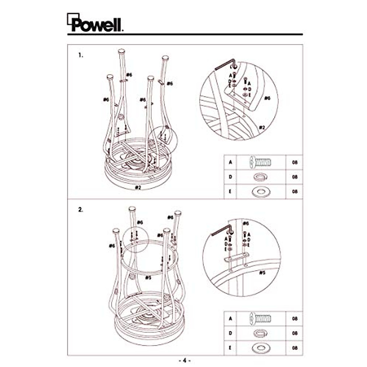 Powell Company Big and Tall Copper Stamped Back Barstool with Arms Bar Stool, Bronze