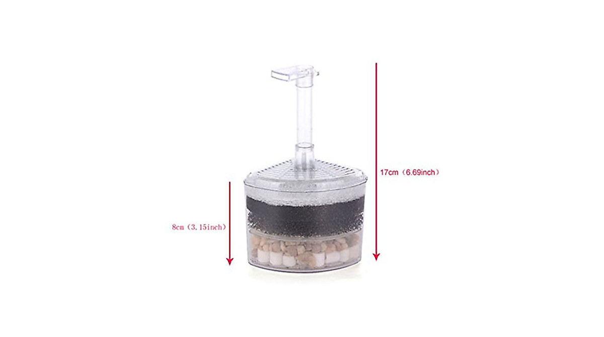 AquaCity XINYOU Corner Filter for 5-20 Gallon Aquariums