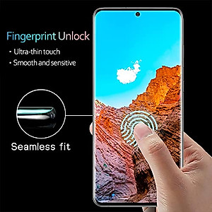 Arshek [2+2 Pack] Galaxy S21 Ultra Screen Protector, 9H Tempered Glass Include two Camera Lens Protector,Ultrasonic Fingerprint Compatible,3D Curved, HD Clear for Samsung 5G Protector