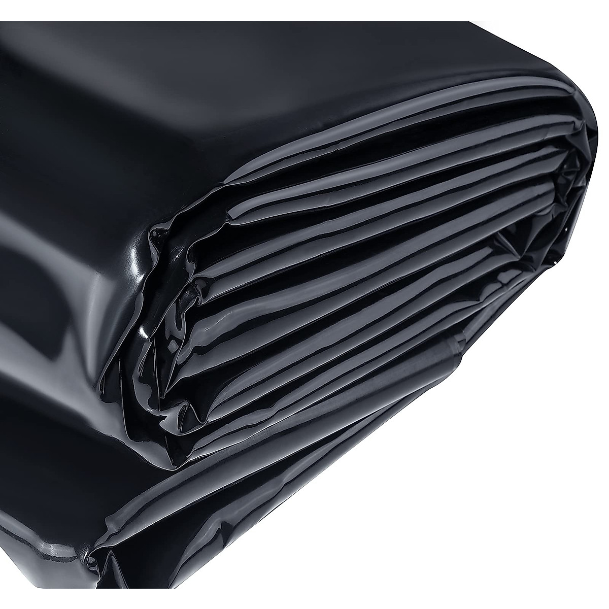 KLEWEE Pond Liner, 4 x 7ft 20 Mil Small Pond Liners, Black Heavy LDPE Duty Pond Liners for Outdoor Ponds, Waterfall, Stream, Fountains