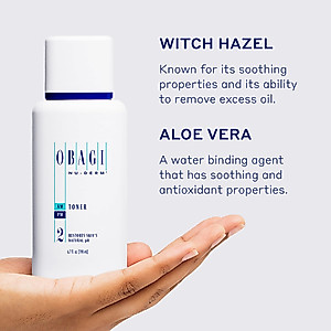Obagi Nu-Derm Toner – Alcohol-Free, Balancing Nondrying Toner with Witch Hazel & Aloe Vera, Safe for Sensitive Skin – 6.7 oz