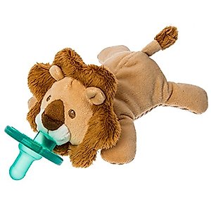 Mary Meyer WubbaNub Soft Toy and Infant Pacifier, Afrique Lion (42554), 1 Count (Pack of 1)