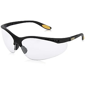 DEWALT DPG59 Reinforcer RX Bifocal Safety Glass - Black Frame/Clear Lens, 1.5 Diopter with protective sleeve