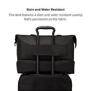 TUMI - Voyageur Contine Weekender - Bag for Travel, Business & More - Travel Weekender Bag for Women & Men - Traveling Bags - Black & Gunmetal Hardware - 12.5" X 17.3" X 7.0"