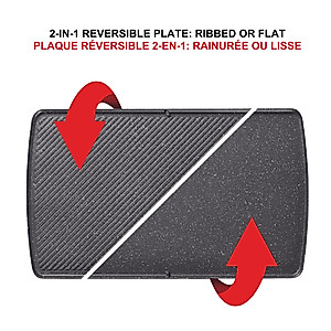 THE ROCK by Starfrit 024403-002-0000 Electric Raclette/Party Grill Set, Black